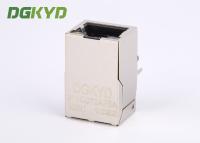 China Shielded Single Port CAT6 RJ45 Modular Jack with Magnetics - 8 Position 1000BASE-T Gigabit Ethernet Connector for sale