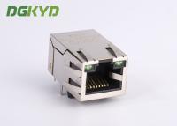 China Ethernet Port Integrated RJ45 Network Connector 8-Pin 25.4mm Tab-Up with 1000Base-T Support for sale