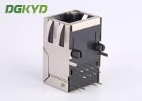 China Ethernet Port Integrated RJ45 Network Connector 8-Pin 25.4mm Tab-Up with 1000Base-T Support for sale
