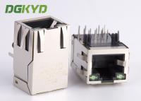 China Ethernet Port Integrated RJ45 Network Connector 8-Pin 25.4mm Tab-Up with 1000Base-T Support for sale