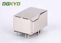 China RJ45 Female Connector with Isolation Transformer for 10/100BASE-TX Networks - 0.35mm Gold Contacts for sale