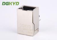 China RJ45 Female Connector with Isolation Transformer for 10/100BASE-TX Networks - 0.35mm Gold Contacts for sale