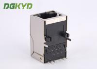 China RJ45 Female Connector with Isolation Transformer for 10/100BASE-TX Networks - 0.35mm Gold Contacts for sale