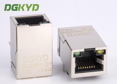 China RJ45 Female Connector with Isolation Transformer for 10/100BASE-TX Networks - 0.35mm Gold Contacts for sale