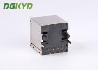 China 180 Degree Magnetic RJ45 Jack Module Cat 5 Top Entry Ethernet Socket with 0.35mm Gold Contacts and UL94V-0 Rating for sale