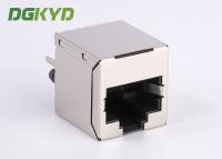 China Shielded 10-Pin Vertical Cat 6 RJ45 Connector with Gigabit Transformer - 1000 BASE-T Performance for sale