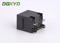 China KRJ-52T8811BL1NL Top Entry 8P8C CAT5 RJ45 Connector with Black PBT Housing -40℃ to +85℃ Temperature Range for sale