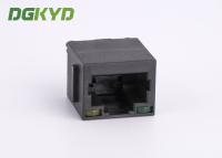 China KRJ-52T8811BL1NL Top Entry 8P8C CAT5 RJ45 Connector with Black PBT Housing -40℃ to +85℃ Temperature Range for sale