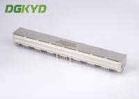 China Shield Tab Up 1x8 Port Combo PCB Mount RJ45 Ethernet Jack with Y/G LED -40℃ to +85℃ Operating Temperature for sale