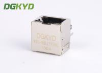 China Customized Single Port Metal Shield Rj45 Keystone Jack Without Transformer for sale