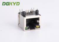 China Customized Single Port Metal Shield Rj45 Keystone Jack Without Transformer for sale