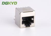 China 180° Vertical RJ45 Modular Jack Connector for Network Cards - 16.80mm Tap Up, 600 Mating Cycles for sale