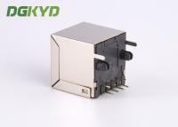 China 180° Vertical RJ45 Modular Jack Connector for Network Cards - 16.80mm Tap Up, 600 Mating Cycles for sale