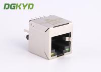 China Custom 16.10mm Height 180° Vertical Entry RJ45 PCB Jack Ethernet Socket with 0.45mm Contact Wire for Network Applications for sale