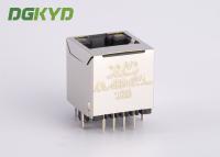 China Custom 16.10mm Height 180° Vertical Entry RJ45 PCB Jack Ethernet Socket with 0.45mm Contact Wire for Network Applications for sale