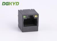 China 180 Degree Top Entry RJ45 Keystone Jack Black Plastic Housing LAN Socket for sale