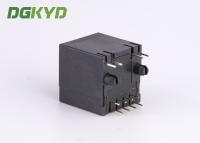 China 180 Degree Top Entry RJ45 Keystone Jack Black Plastic Housing LAN Socket for sale