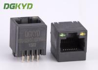 China 180 Degree Top Entry RJ45 Keystone Jack Black Plastic Housing LAN Socket for sale