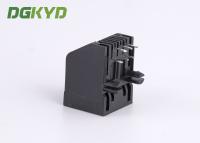 China Single Port Unshielded 6P6C RJ12 Phone Jack Connector with Side Entry PCB Mount -40°C to +85°C Temperature Range for sale