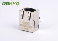 China 21.3mm Length Tap Down RJ45 Shielded Connector Without Transformer 1.5A 125VAC for Network Card for sale