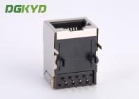 China 21.3mm 1X1 Single Port Shielded RJ45 Modular Jack - 8 Positions, 125V AC, RoHS Compliant for sale