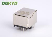 China 21.3mm 1X1 Single Port Shielded RJ45 Modular Jack - 8 Positions, 125V AC, RoHS Compliant for sale