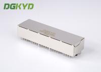 China Shielded tab down 1X5 multiple ports ethernet connector RJ45 keystone jack for sale
