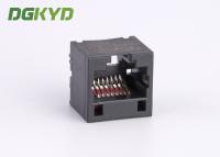 China 12.7mm Height Very Low 180 Degree RJ45 Keystone Jack Top Entry Lan Socket for sale