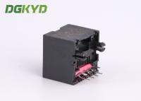 China 12.7mm Height Very Low 180 Degree RJ45 Keystone Jack Top Entry Lan Socket for sale