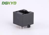 China 12.7mm Height Very Low 180 Degree RJ45 Keystone Jack Top Entry Lan Socket for sale