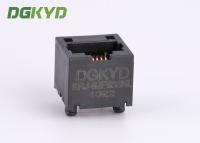 China 12.7mm Height Very Low 180 Degree RJ45 Keystone Jack Top Entry Lan Socket for sale