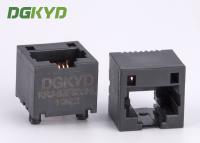 China 12.7mm Height Very Low 180 Degree RJ45 Keystone Jack Top Entry Lan Socket for sale