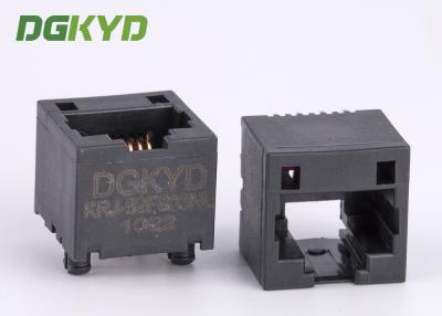 China 12.7mm Height Very Low 180 Degree RJ45 Keystone Jack Top Entry Lan Socket for sale