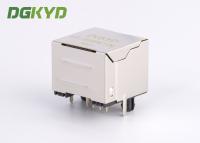 China 1x1 Right Angle 8p8c RJ45 Shielded Connector without Transformer - 15.75mm Length, -40℃ to +85℃ Operating Range for sale