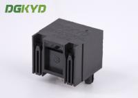 China 1x1 90 Degree Right Angle Tab Up RJ45 Socket Ethernet Connector Without Transformer 15.75mm 8-Port for sale