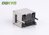 China 180° Top Entry Shield Rj45 Lan Jack With Panel Stops For Internet TV Box for sale