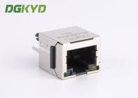 China 180° Top Entry Shield Rj45 Lan Jack With Panel Stops For Internet TV Box for sale