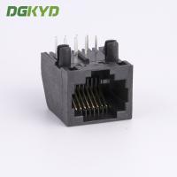 China 10/100/1000Base-TX RJ45 Network Connector 8p8c Ethernet Socket with 6μ Gold Plating and 750+ Cycle Durability for sale