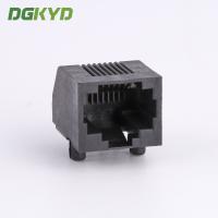 China 10/100/1000Base-TX RJ45 Network Connector 8p8c Ethernet Socket with 6μ Gold Plating and 750+ Cycle Durability for sale