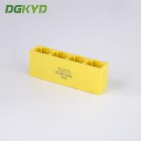 China 1x4 Tap Down Yellow Multi Port RJ45 Connector 8P8C Ethernet Jack - 21.3mm Length, 125VAC Rating for sale