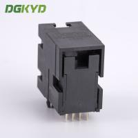 China 10/100BASE 2x1 Stacked RJ45 Dual Port Ethernet Jack -40℃ to +85℃ Operating Temperature for sale