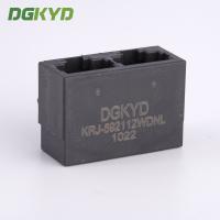 China 21.3mm Side Entry Tap Down 2 Port RJ45 Modular Jack Without Transformer for sale