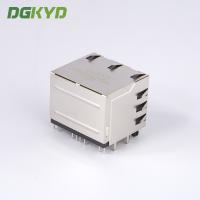China Shield Dual Deck 2x2 Rj45 Lan Modular Jack Four Ports Network Switch Connector for sale