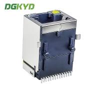 China Surface Mount RJ45 Connector with Gigabit Speed and LCP Housing - 10 Positions, 8 Terminals, 100Ω Impedance for sale