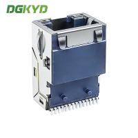China RJ45 Gigabit Integrated Filter Network Connector SMT LCP Interface 8-Position 1000BASE-T DGKYD211Q106DB1A7CBS057 for sale