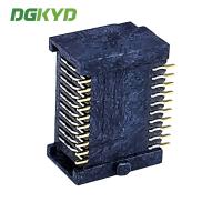 China SFP 1X1 Connector Without Shielding Shell LCP Phosphor Bronze DGKYDSFP2C2100D00B022 - Single Port 265°C Wave Soldering for sale