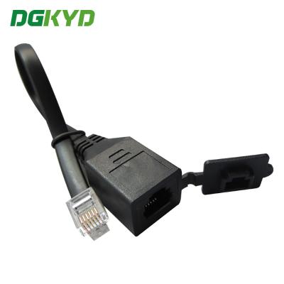 China Custom RJ45 6P6C/8P8C Ethernet Patch Cable with Dust Cap - 6.0mm Diameter, 0.3m to 30m Length Options for sale