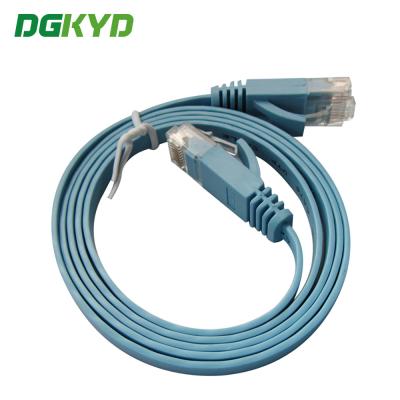 China Cat6 Flat Ethernet Patch Cable RJ45 UTP 100±15Ω Impedance with CE/UL Certification for Network Applications for sale