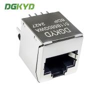 China DGKYD511B580GWA8DP 180-Degree RJ45 Vertical Interface Ethernet Filter - 100Mbps Speed, 8-Position Shielded Connector for sale
