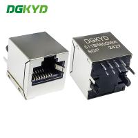 China DGKYD511B580GWA8DP 180-Degree RJ45 Vertical Interface Ethernet Filter - 100Mbps Speed, 8-Position Shielded Connector for sale